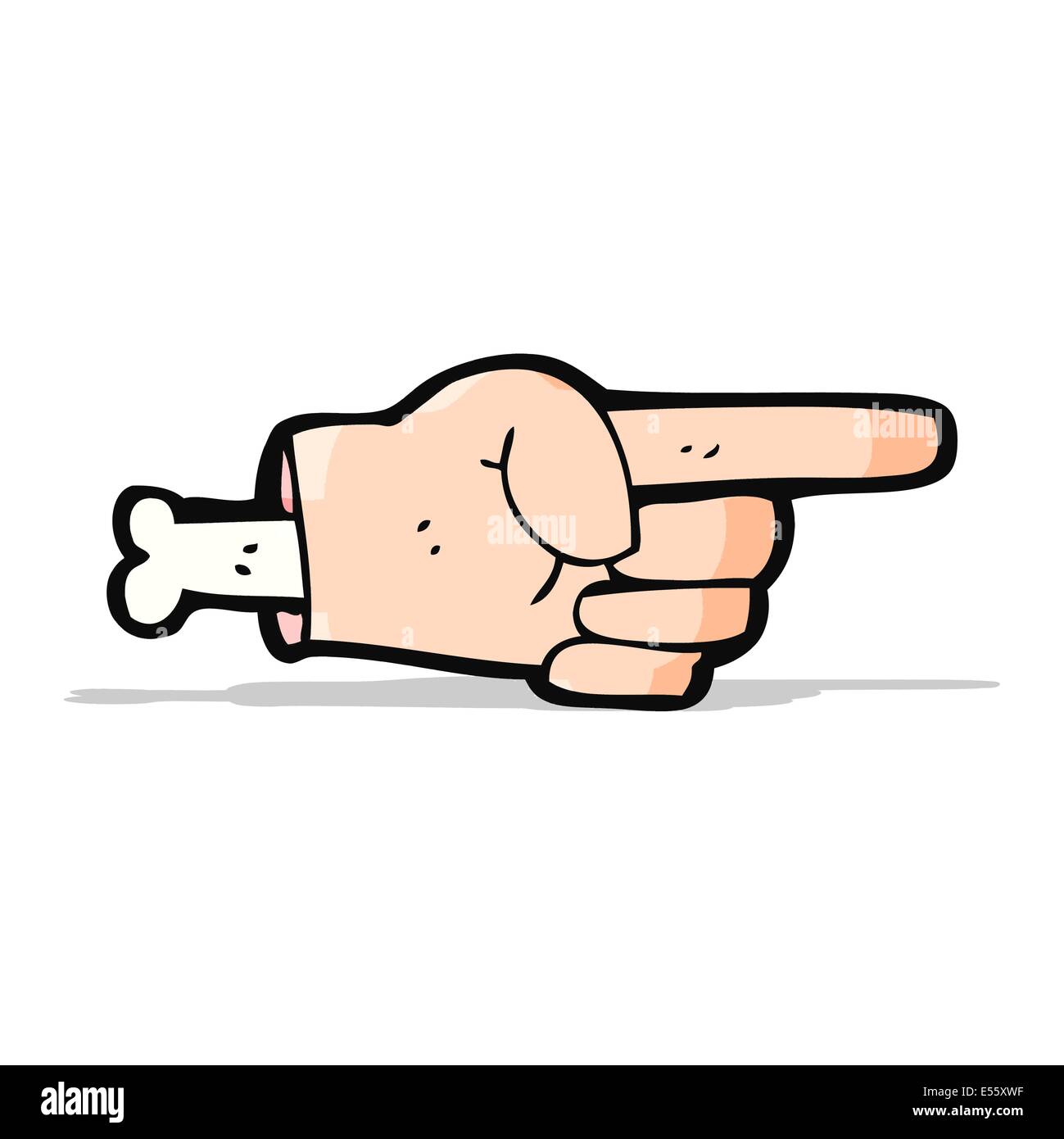 cartoon pointing hand symbol Stock Vector Image & Art - Alamy
