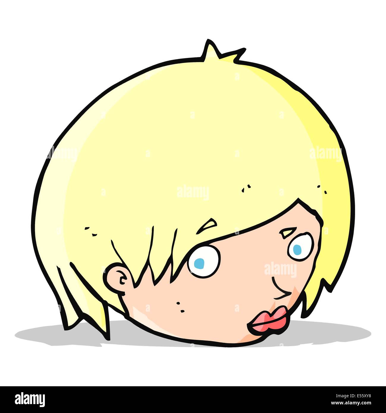 cartoon female face with raised eyebrow Stock Vector Image & Art - Alamy