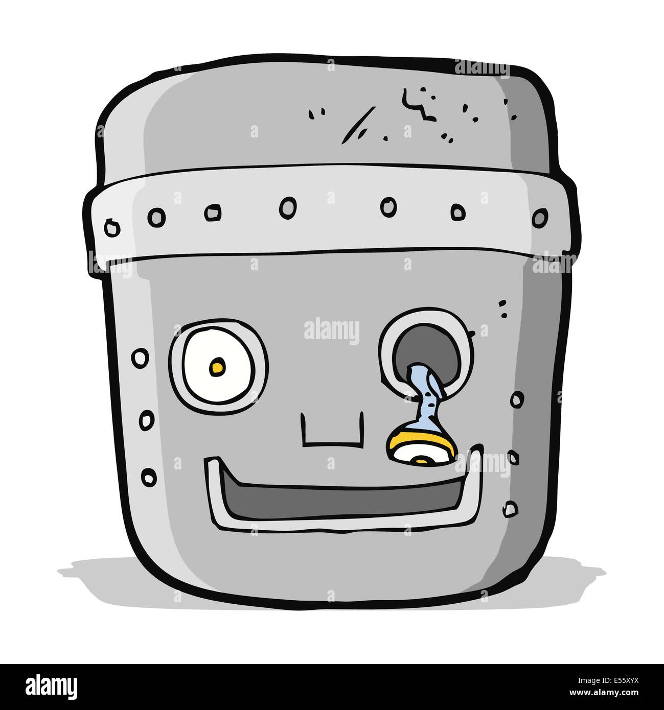 cartoon robot head Stock Vector Image & Art - Alamy