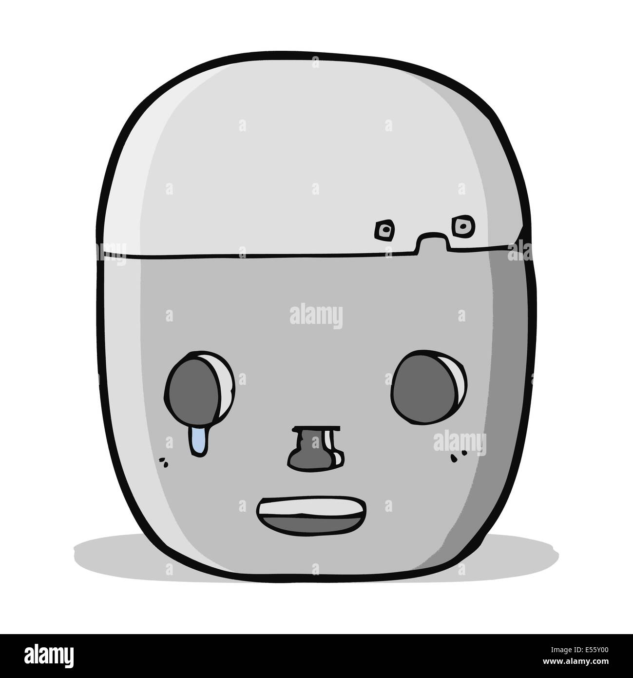 cartoon robot head Stock Vector Image & Art - Alamy