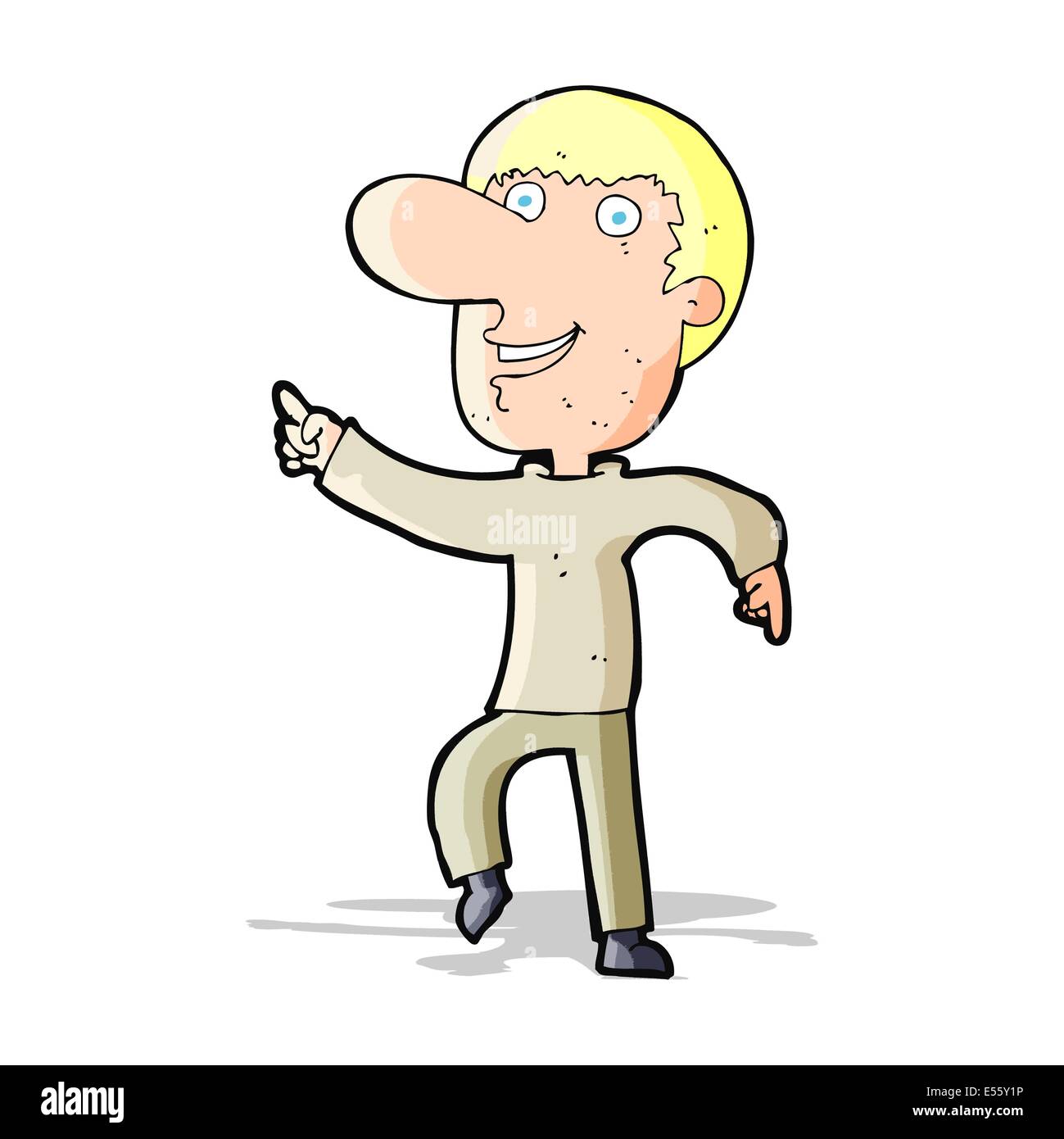 cartoon happy man dancing Stock Vector Image & Art - Alamy