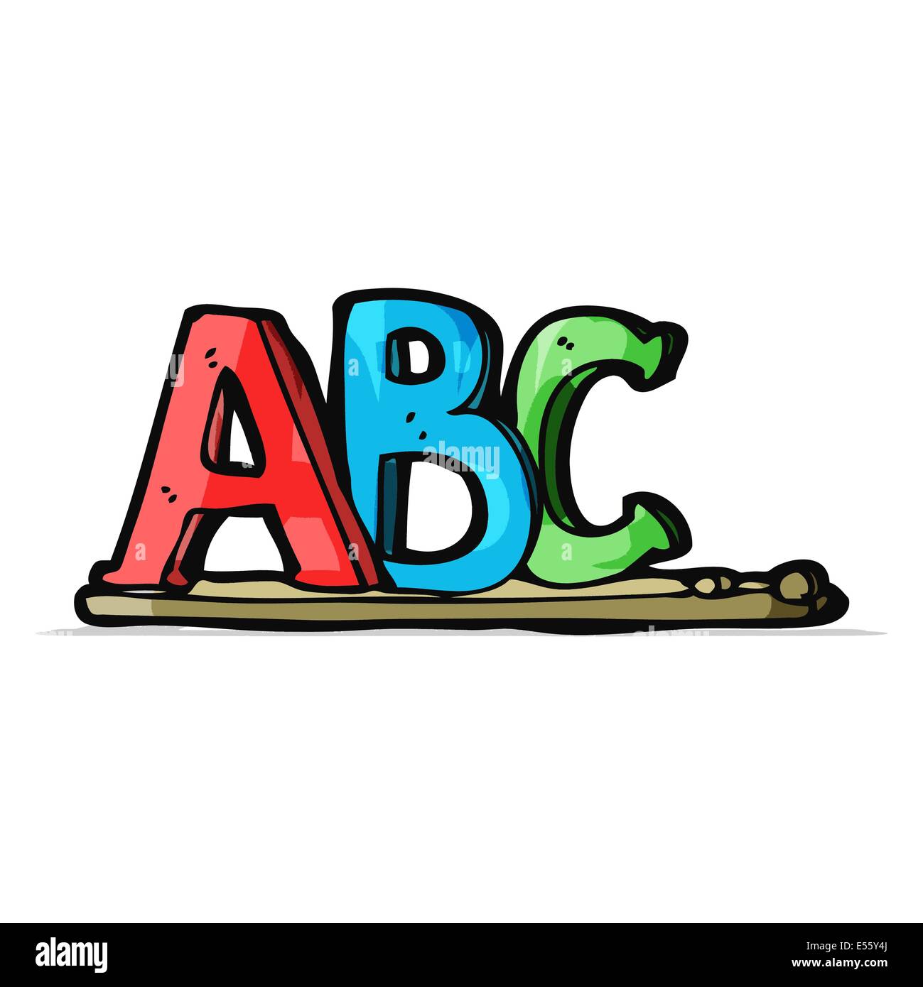 cartoon ABC letters Stock Vector Image & Art - Alamy