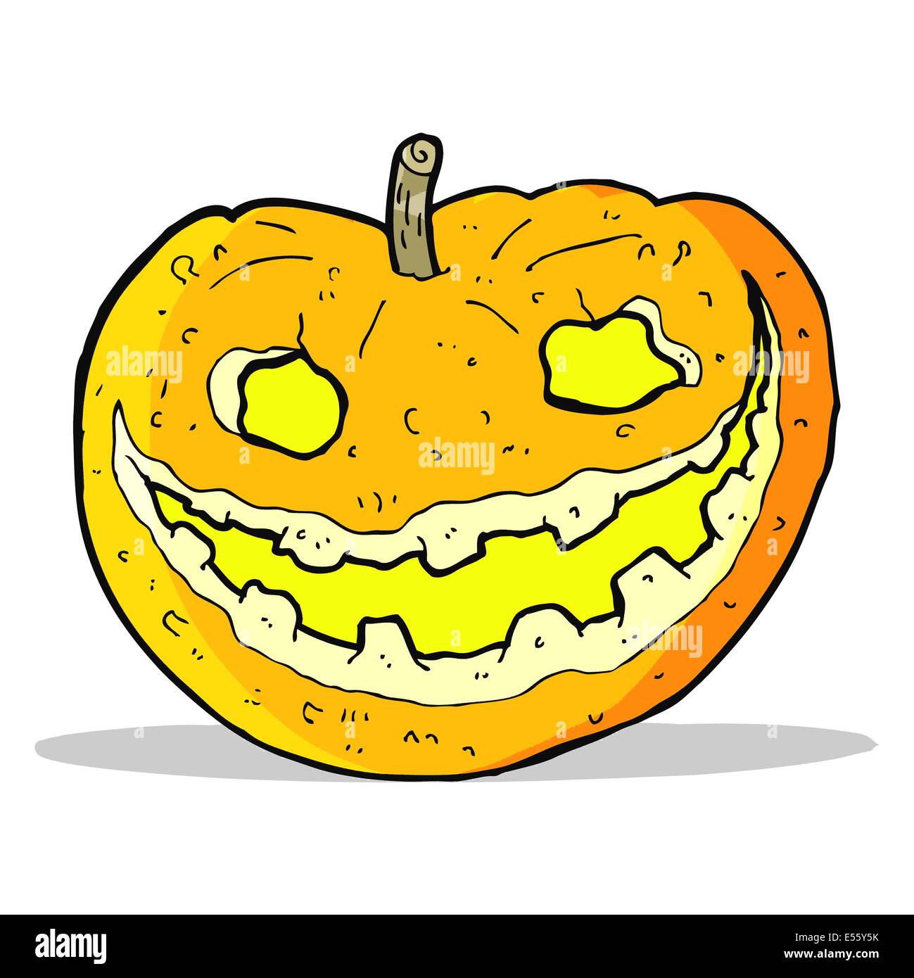 cartoon spooky pumpkin Stock Vector Image & Art - Alamy