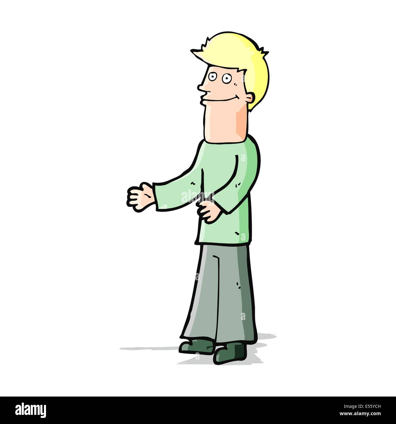 cartoon man shrugging shoulders Stock Vector Image & Art - Alamy