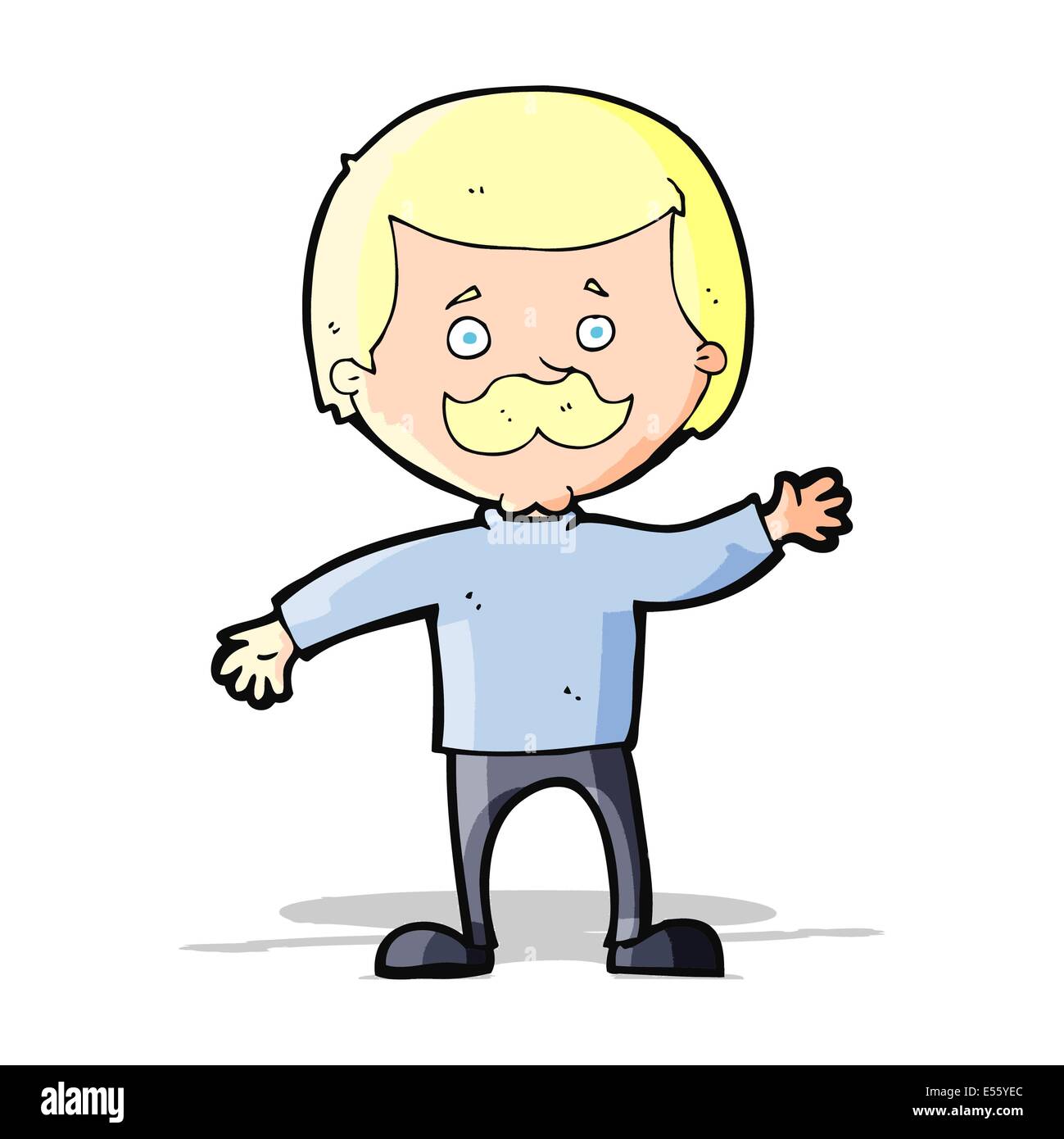 cartoon dad waving Stock Vector Image & Art - Alamy