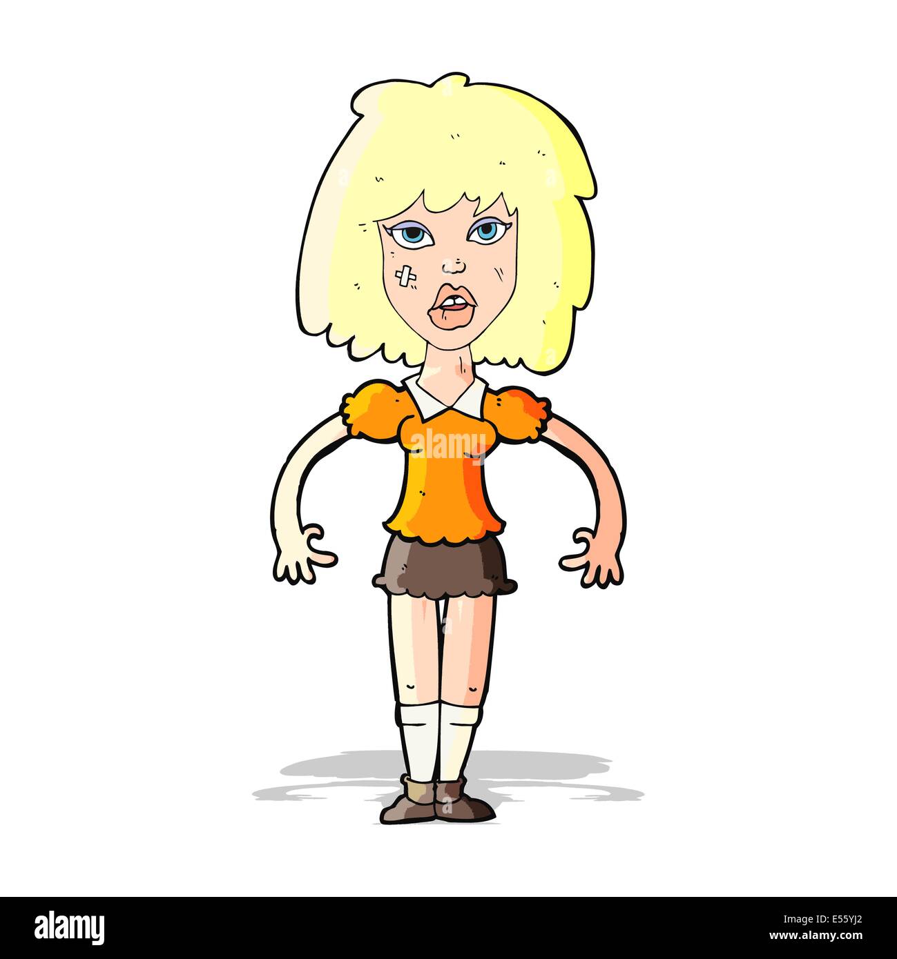 cartoon girl fight Stock Vector Image & Art - Alamy