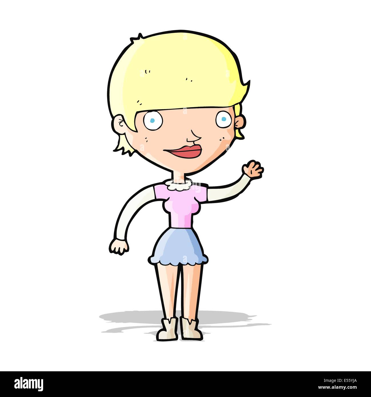 cartoon woman with idea Stock Vector Image & Art - Alamy