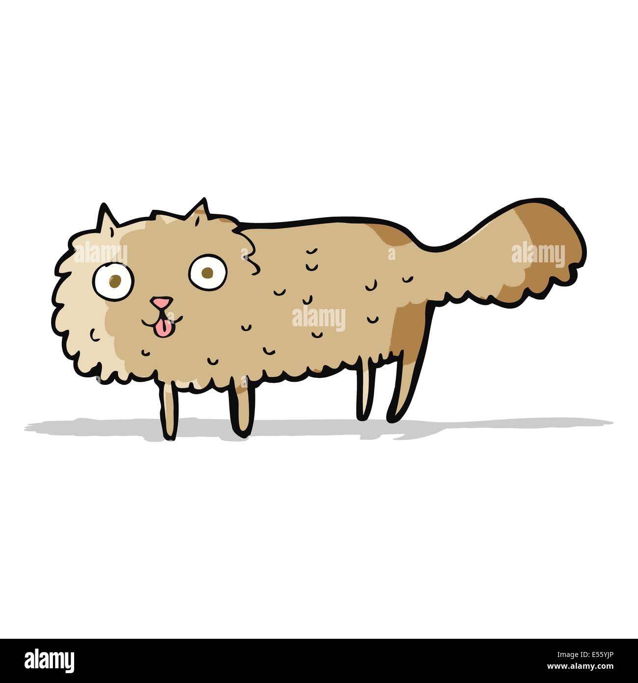 cartoon furry cat Stock Vector Image & Art - Alamy