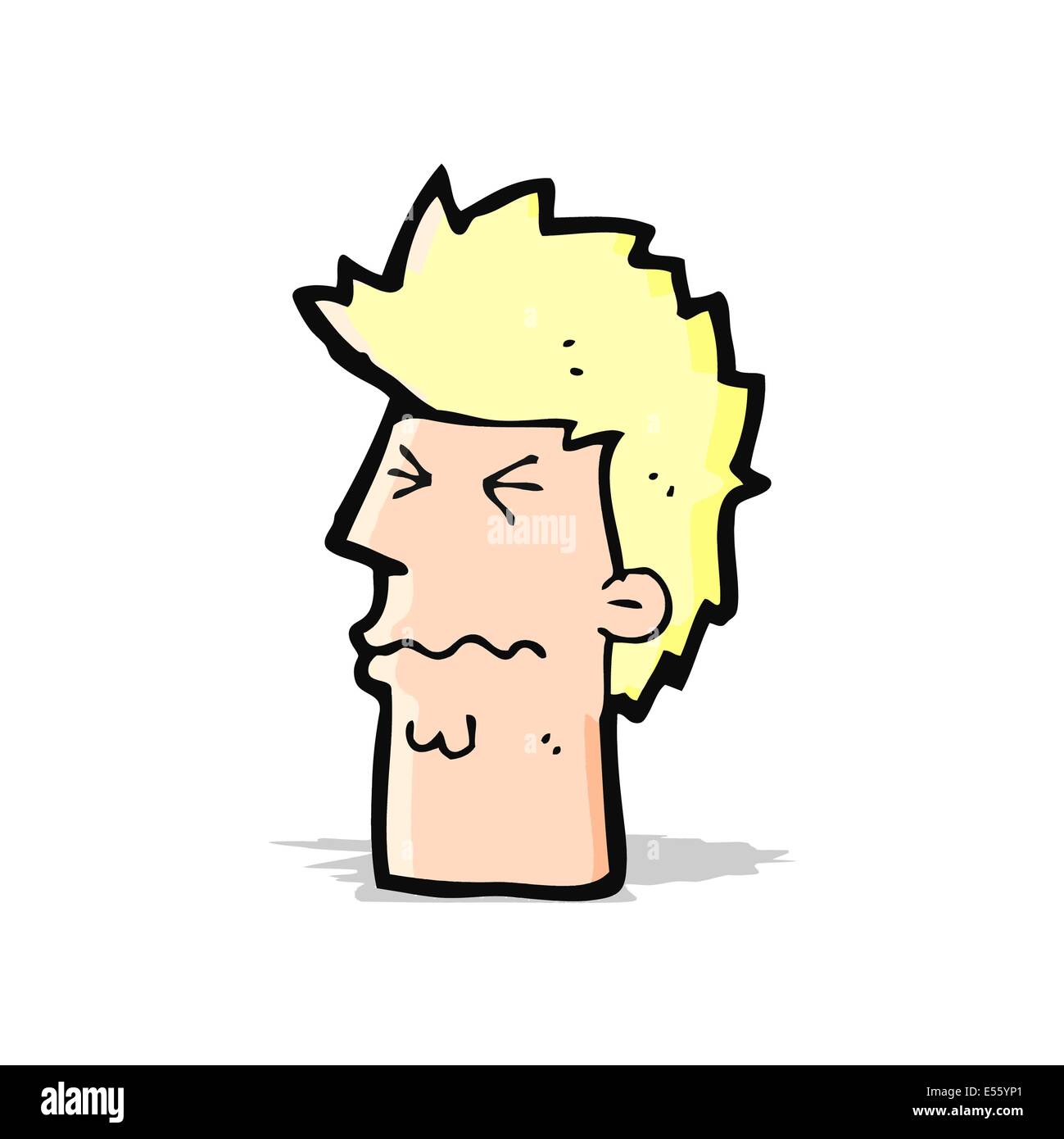 cartoon stressed out face Stock Vector Image & Art - Alamy