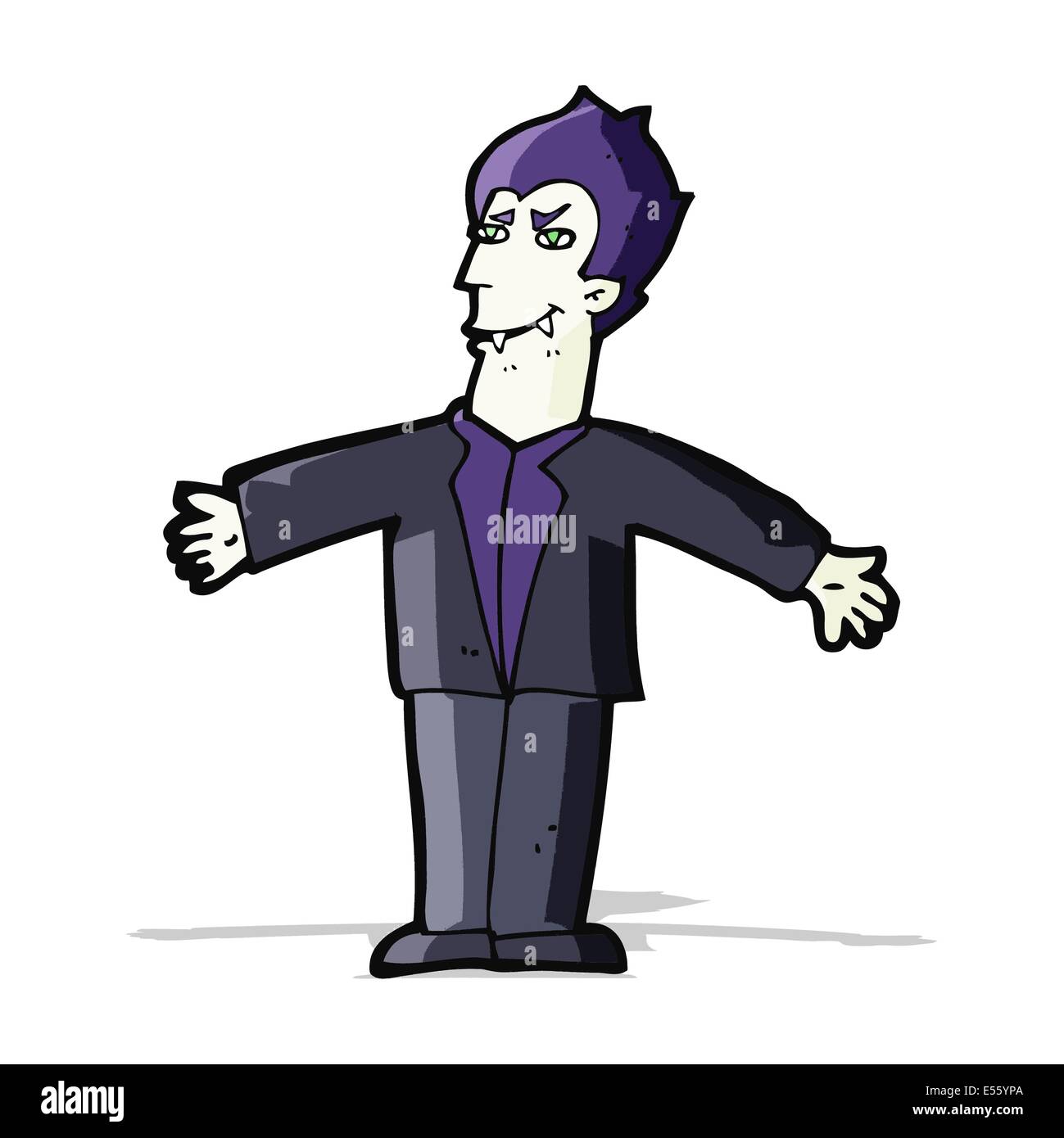 cartoon vampire man with open arms Stock Vector Image & Art - Alamy