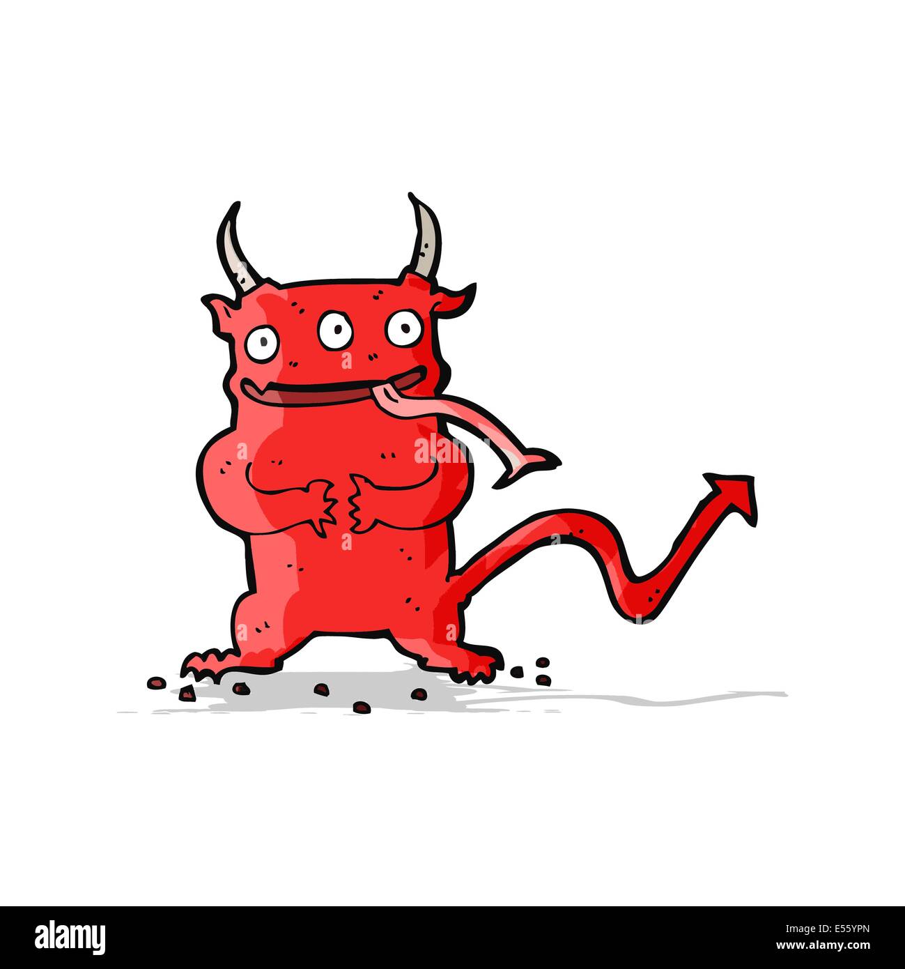 cartoon little demon Stock Vector Image & Art - Alamy