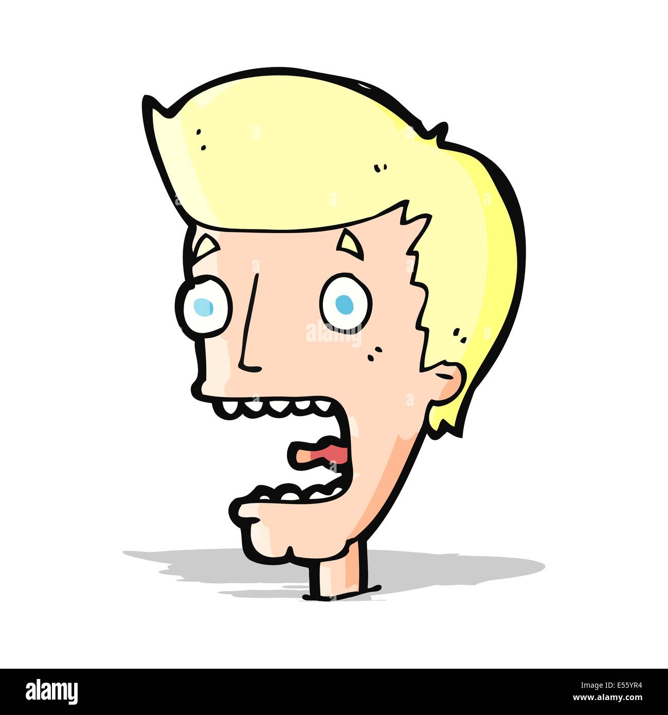 cartoon terrified man Stock Vector Image & Art - Alamy