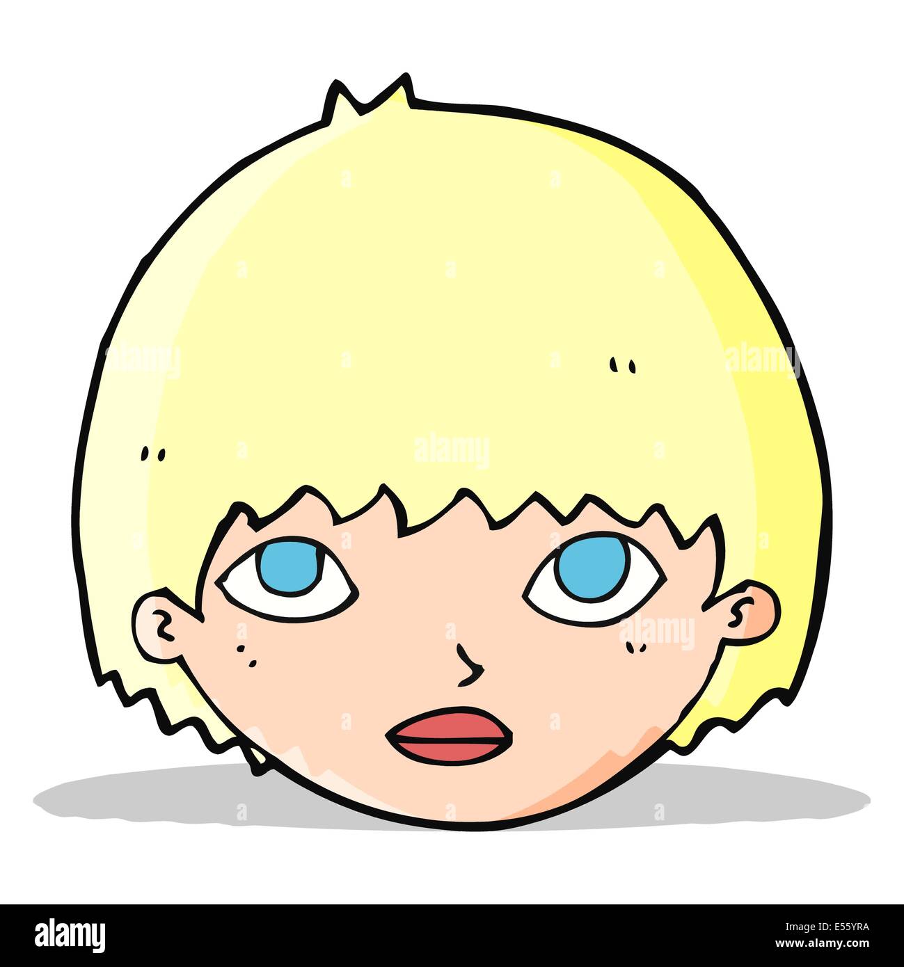 cartoon girl staring Stock Vector Image & Art - Alamy
