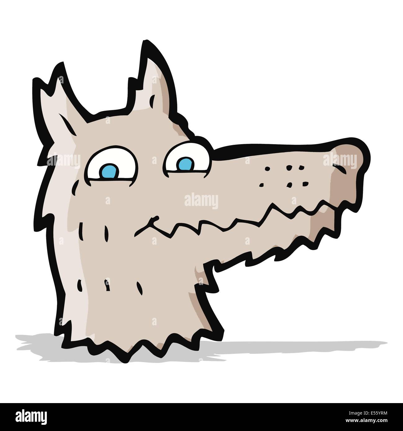 cartoon wolf head Stock Vector Image & Art - Alamy