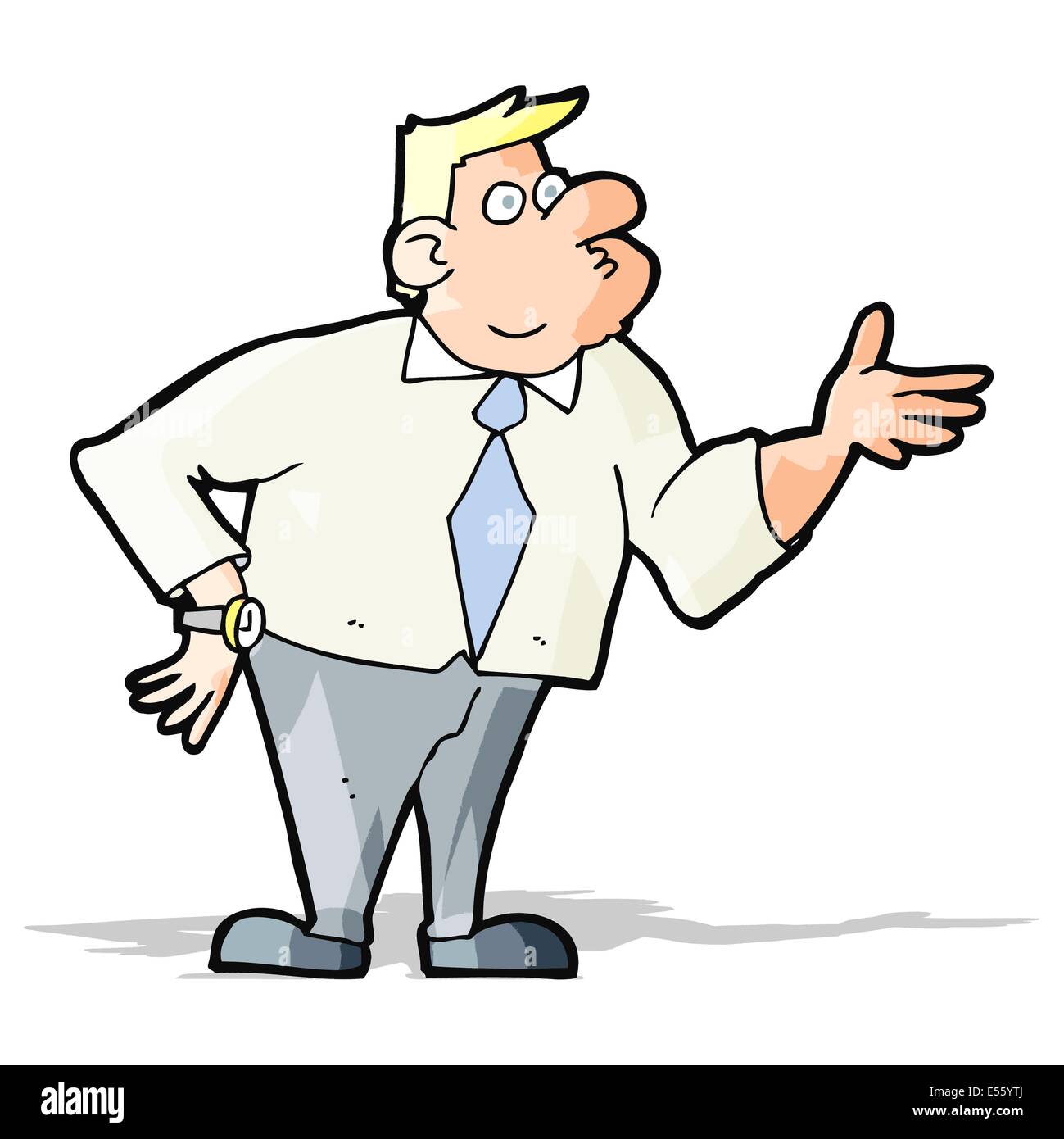 cartoon businessman asking question Stock Vector Image & Art - Alamy