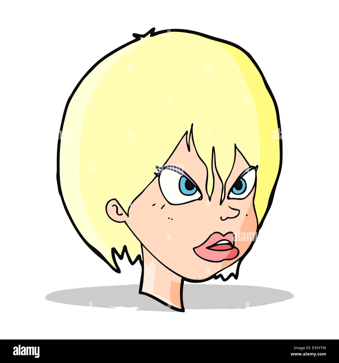 cartoon annoyed woman Stock Vector Image & Art - Alamy