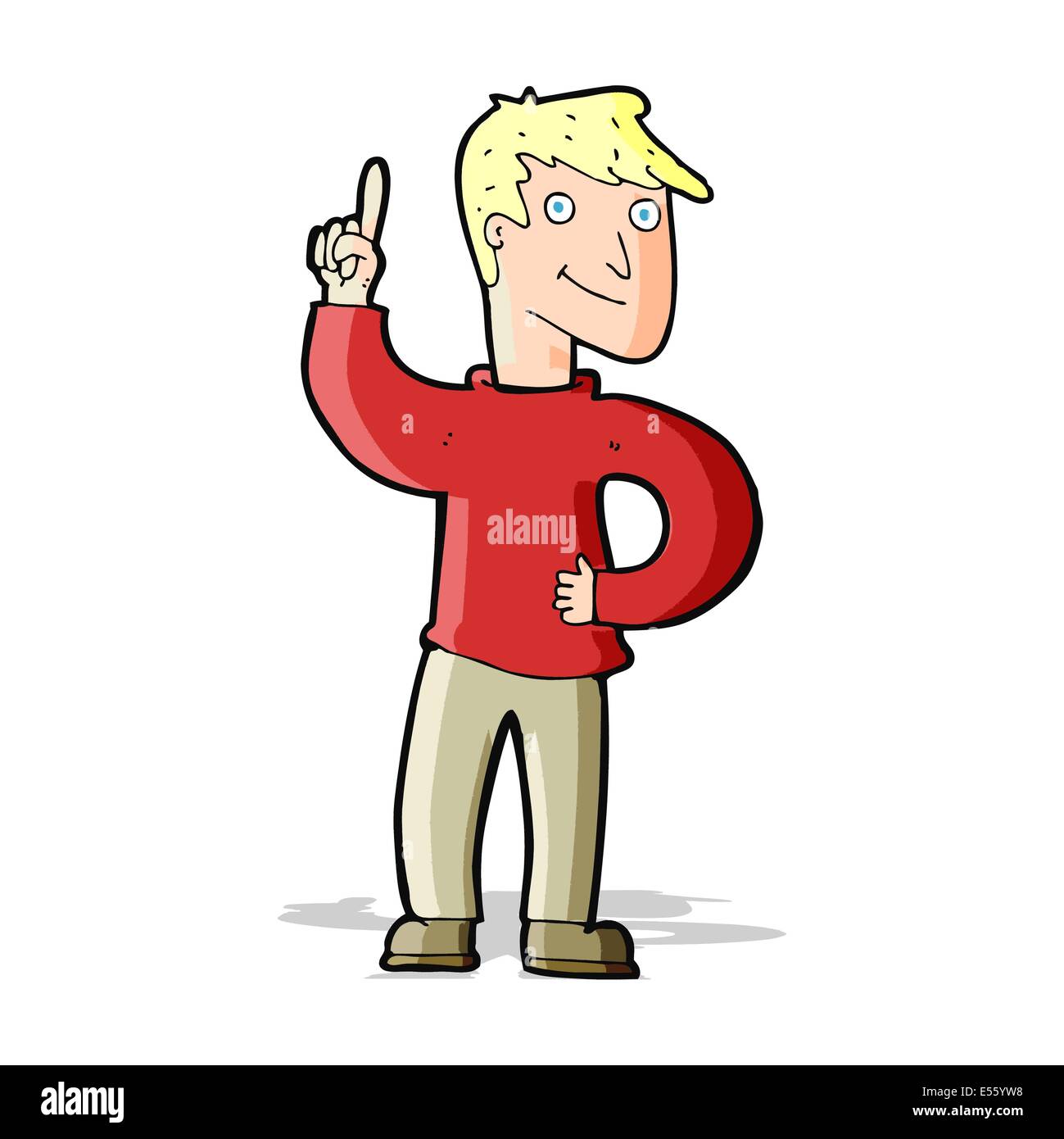 cartoon man with great idea Stock Vector Image & Art - Alamy