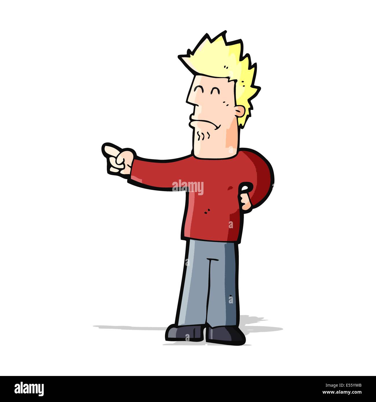 cartoon man pointing Stock Vector Image & Art - Alamy