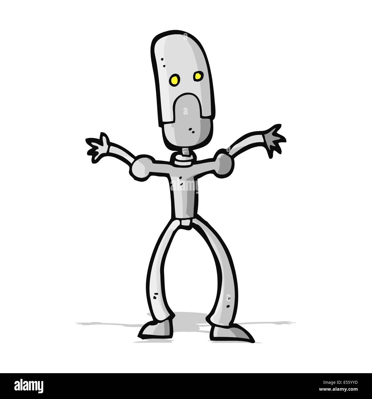 cartoon funny robot Stock Vector Image & Art - Alamy