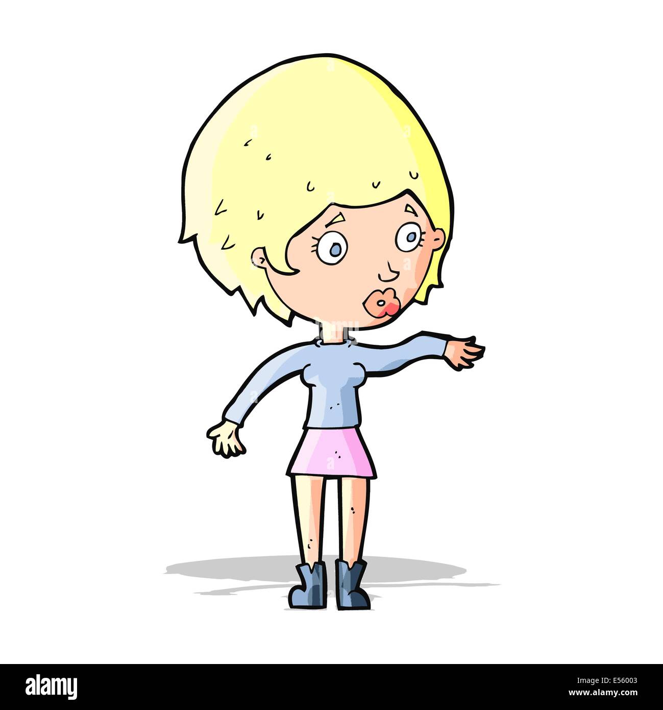 Woman reaching out Stock Vector Images - Alamy