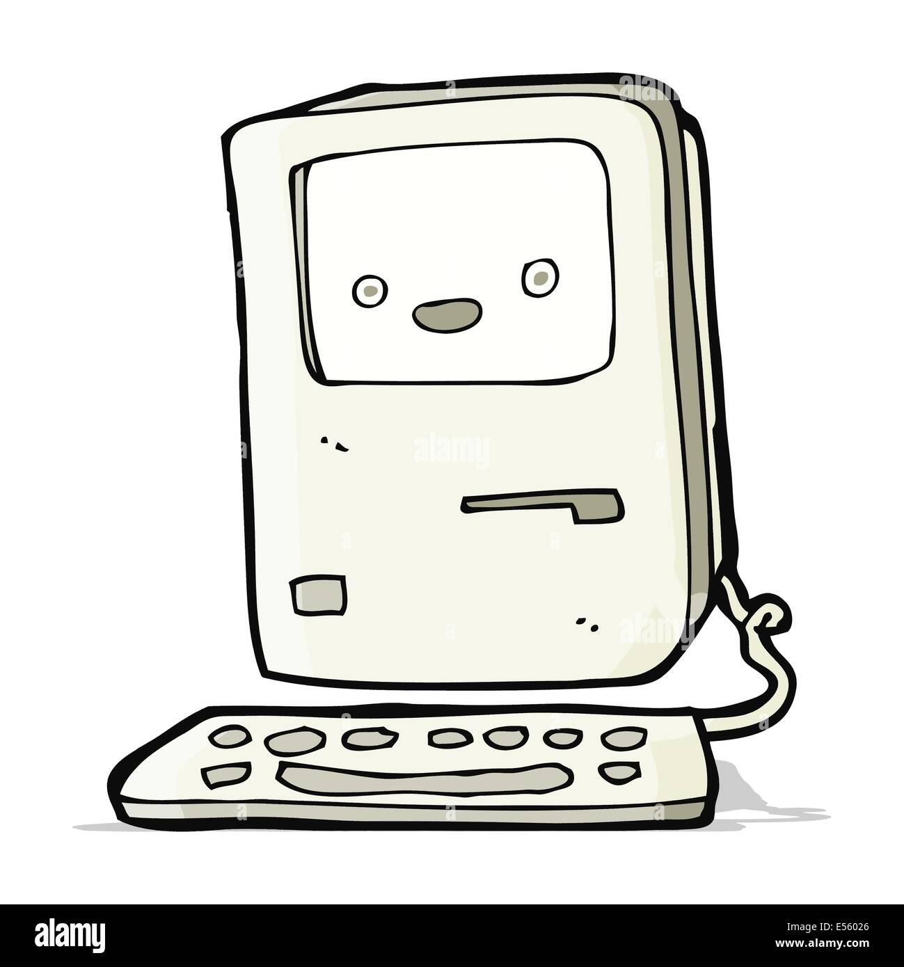 cartoon old computer Stock Vector Image & Art - Alamy