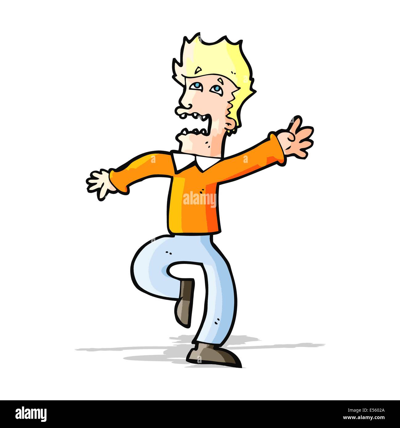 cartoon man panicking Stock Vector Image & Art - Alamy