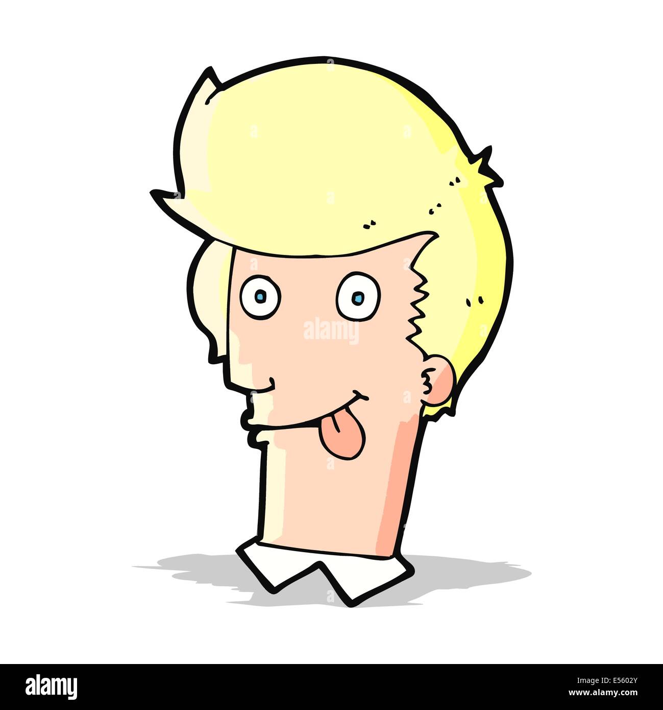 cartoon man with tongue hanging out Stock Vector Image & Art - Alamy
