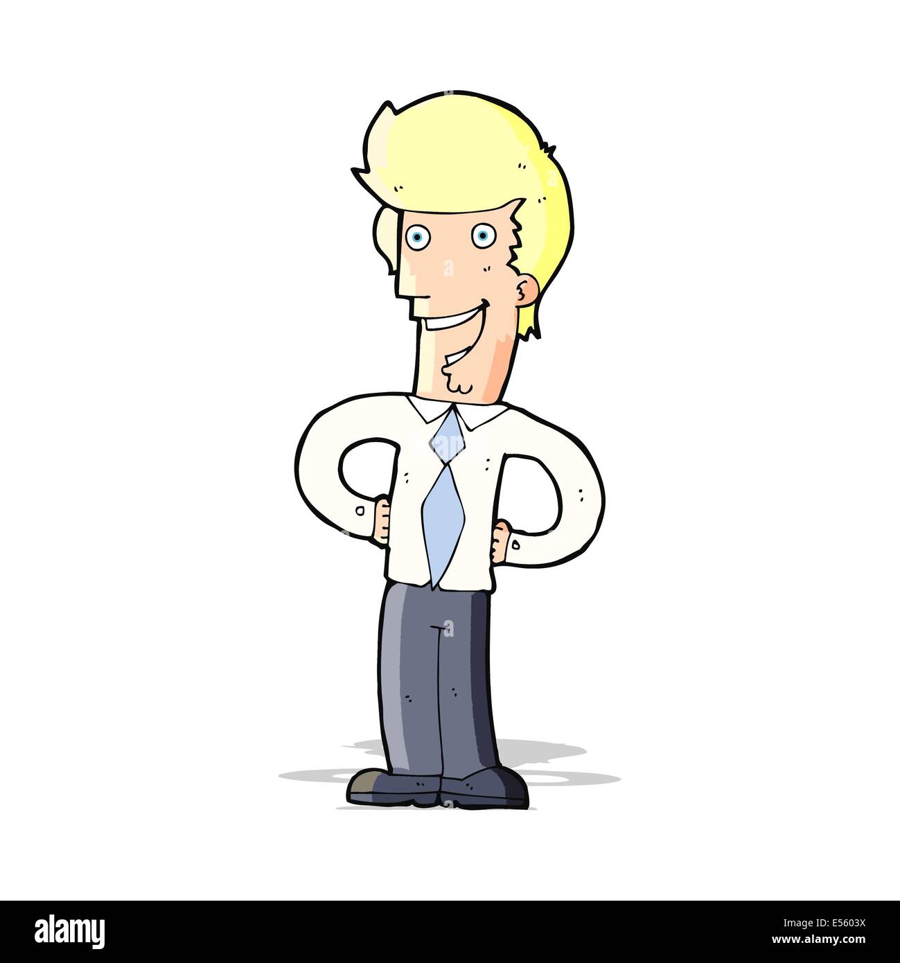 cartoon happy man Stock Vector Image & Art - Alamy