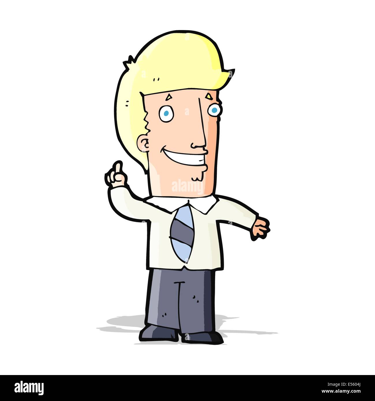 cartoon office man with idea Stock Vector Image & Art - Alamy