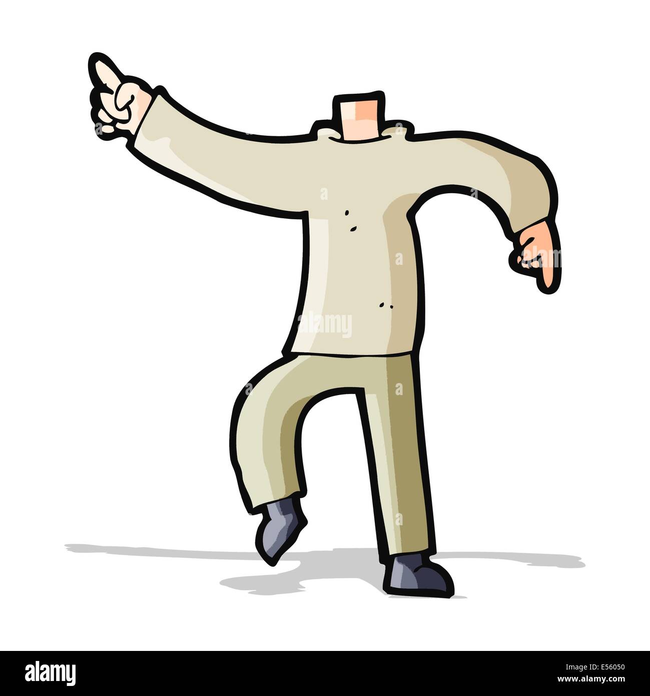 cartoon pointing body (mix and match cartoons or add own photo Stock ...