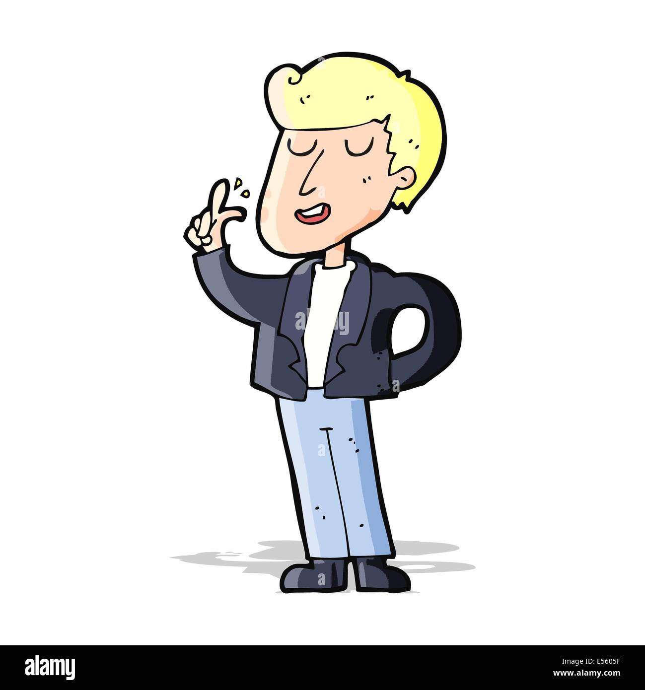 cartoon cool guy snapping fingers Stock Vector Image & Art - Alamy