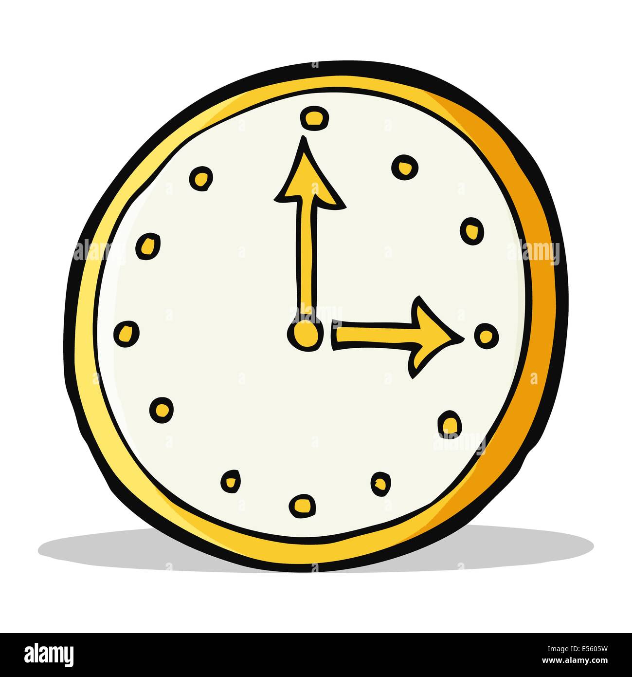 cartoon clock symbol Stock Vector Image & Art - Alamy
