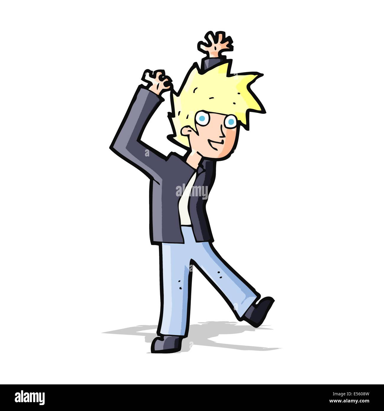 cartoon excited boy Stock Vector Image & Art - Alamy