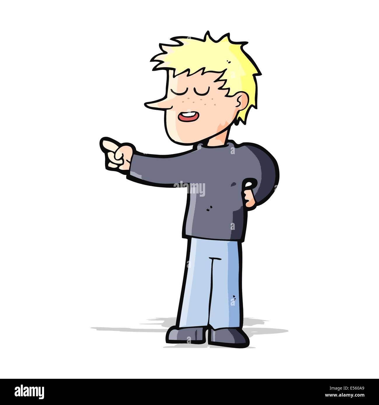 cartoon man pointing Stock Vector Image & Art - Alamy