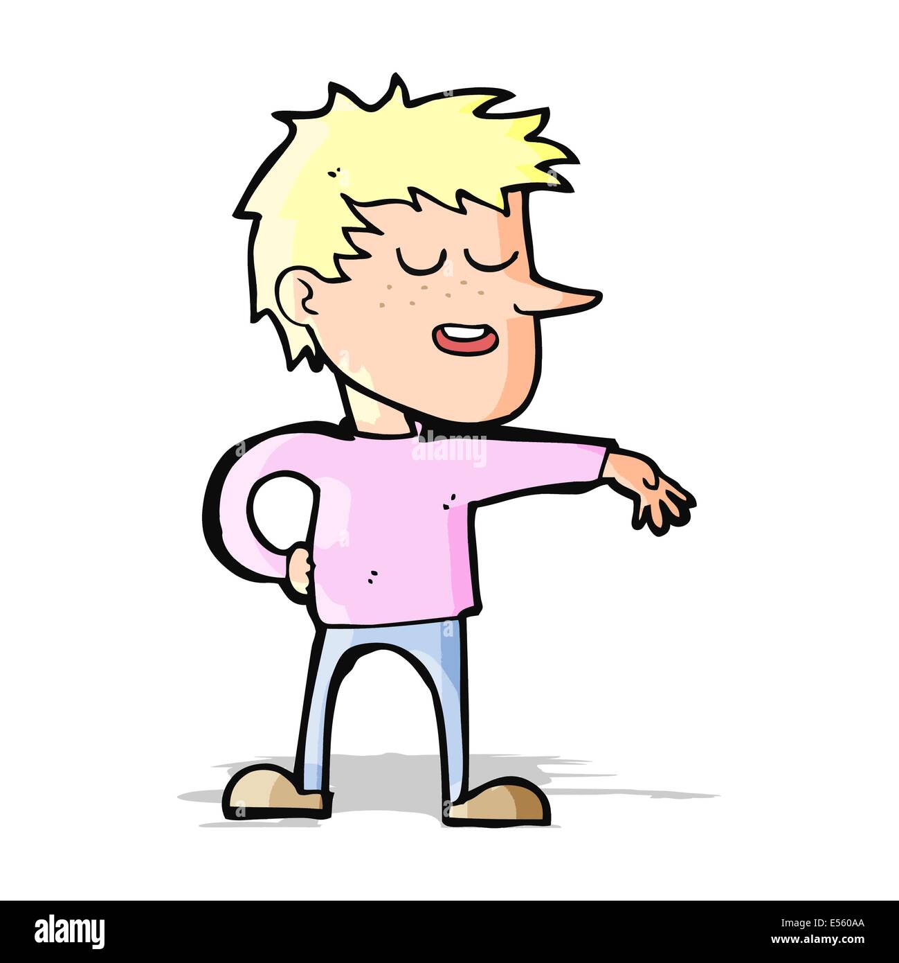 cartoon man making dismissive gesture Stock Vector Image & Art - Alamy