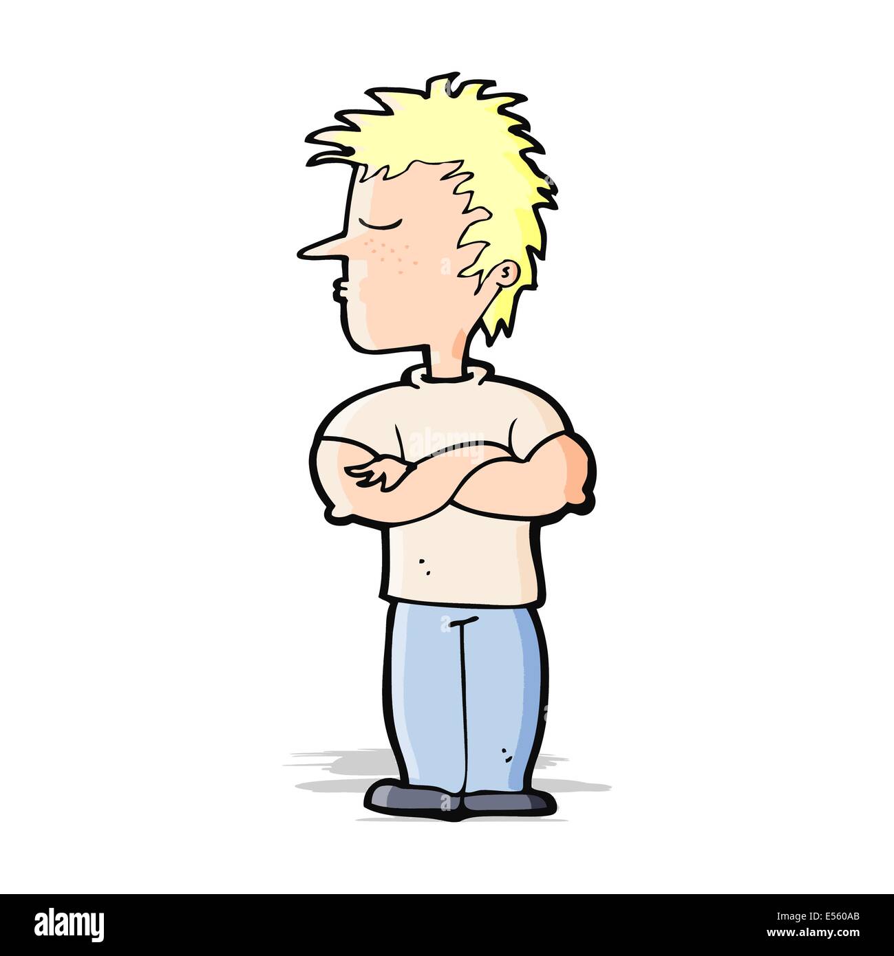 cartoon man refusing to listen Stock Vector Image & Art - Alamy