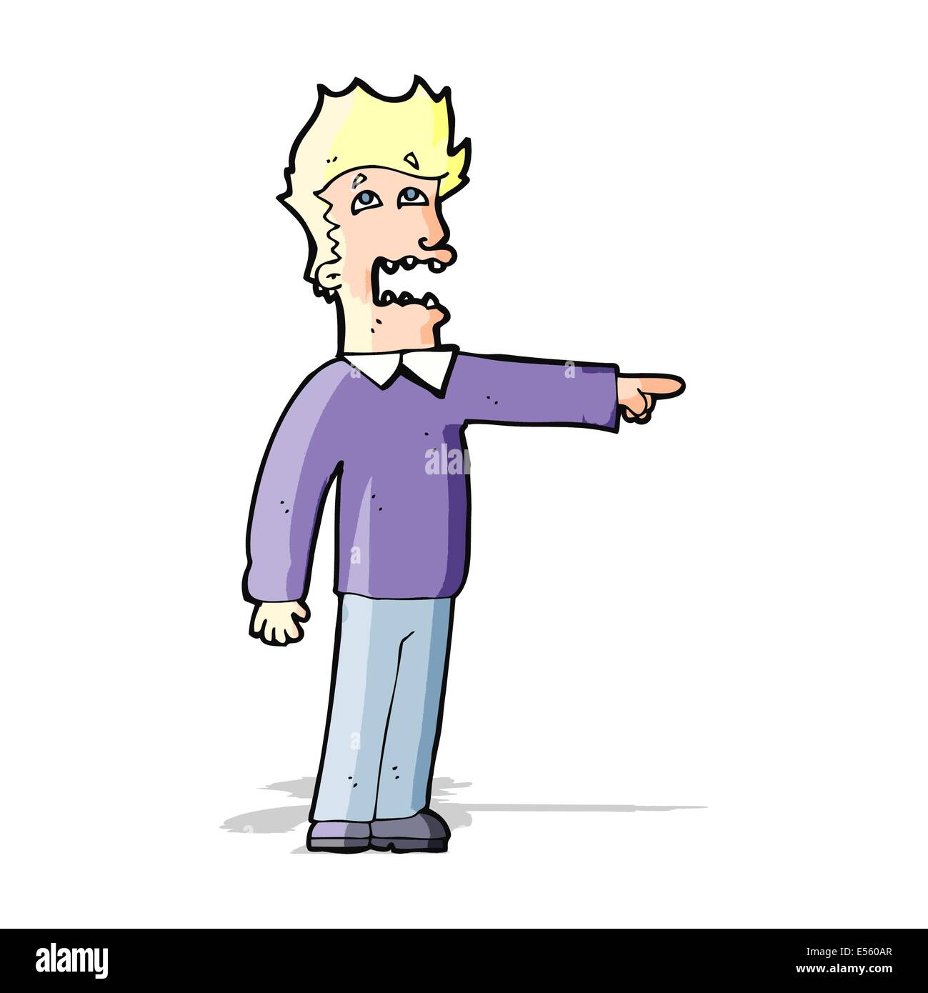 cartoon man accusing Stock Vector Image & Art - Alamy