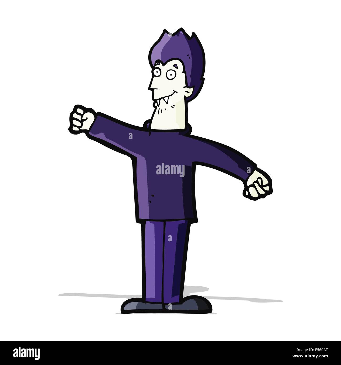 cartoon happy vampire Stock Vector Image & Art - Alamy