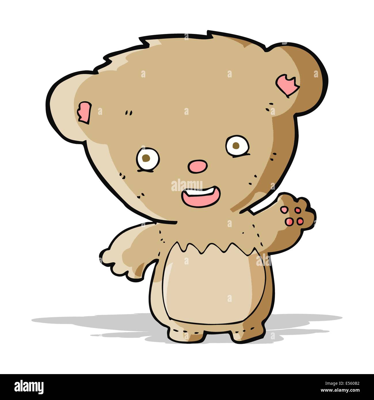 cartoon teddy bear waving Stock Vector Image & Art - Alamy