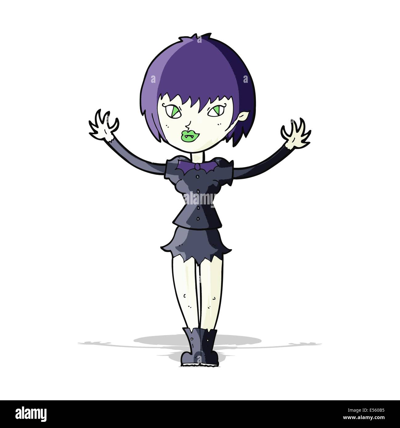 cartoon vampire girl Stock Vector Image & Art - Alamy