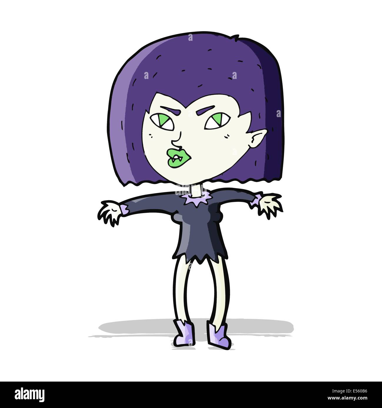 cartoon vampire girl Stock Vector Image & Art - Alamy