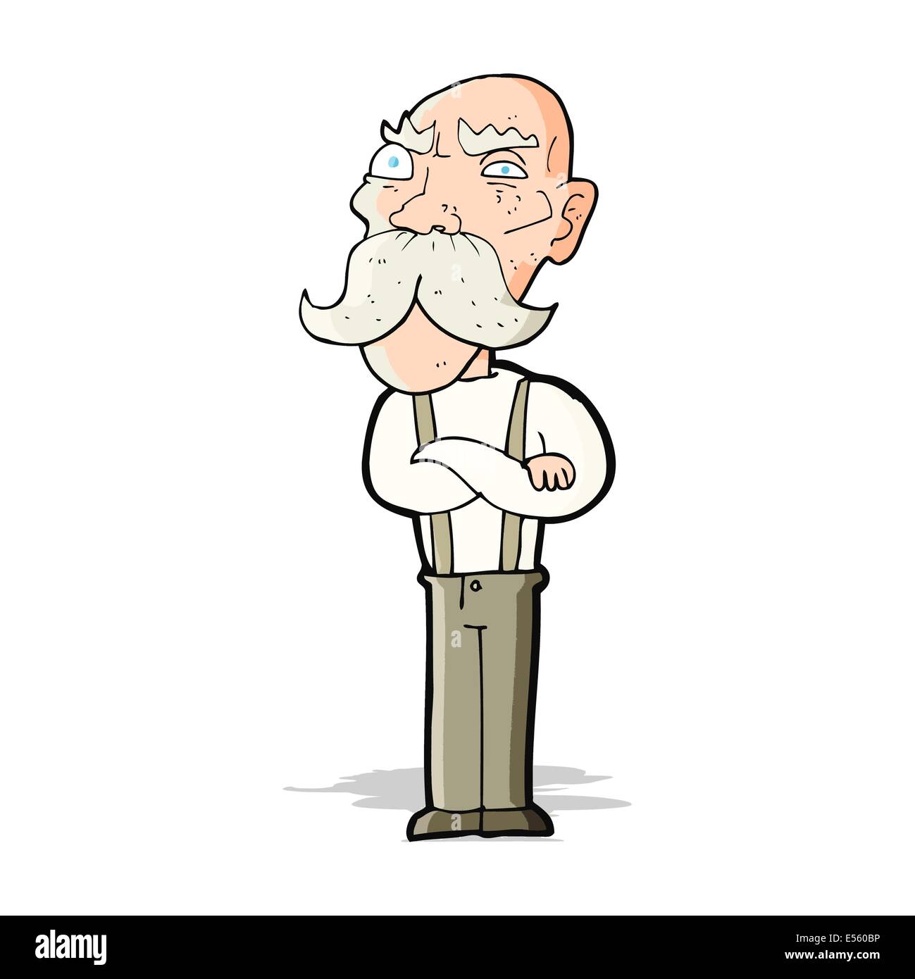 cartoon angry old man Stock Vector Image & Art - Alamy