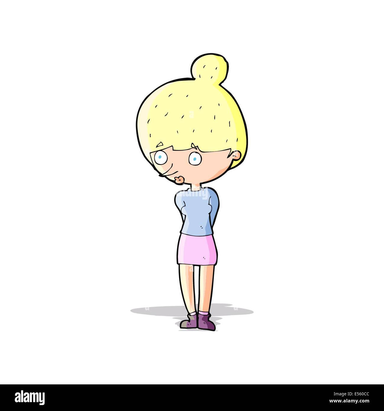cartoon woman staring Stock Vector Image & Art - Alamy