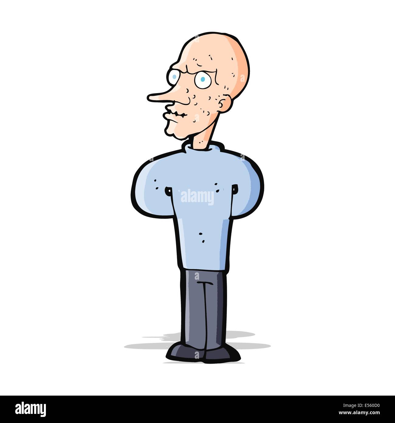 cartoon evil bald man Stock Vector Image & Art - Alamy