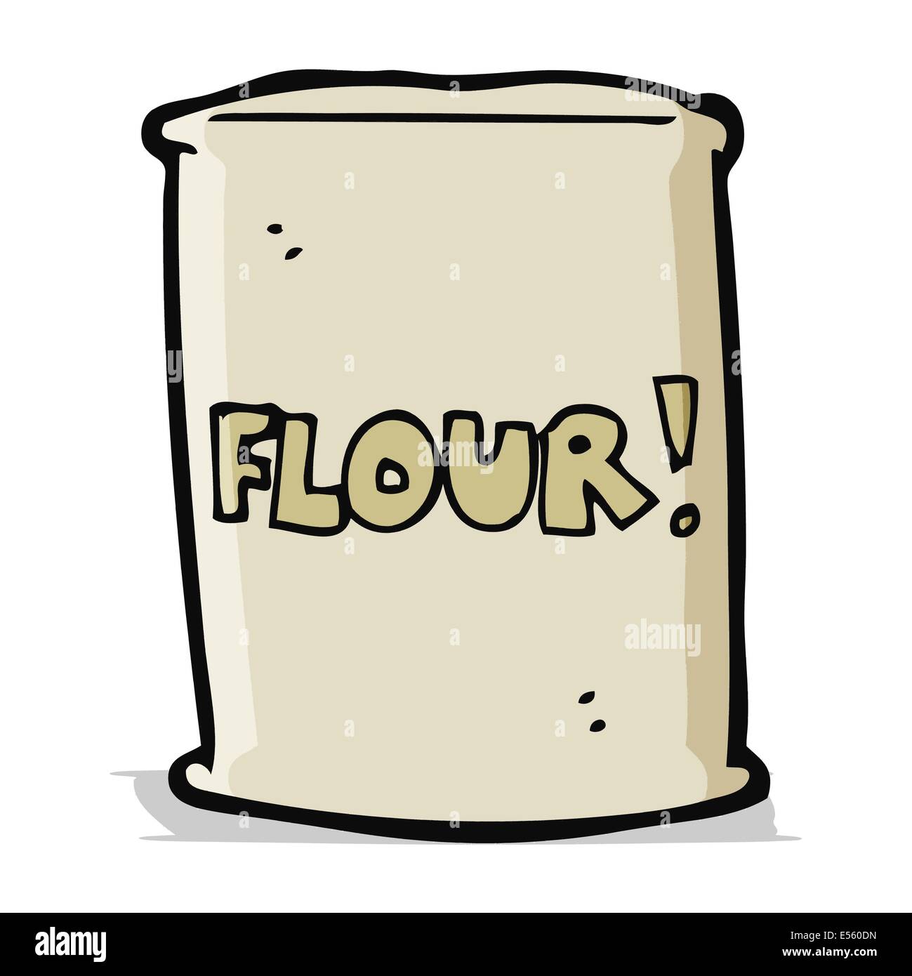 cartoon bag of flour Stock Vector Image & Art - Alamy