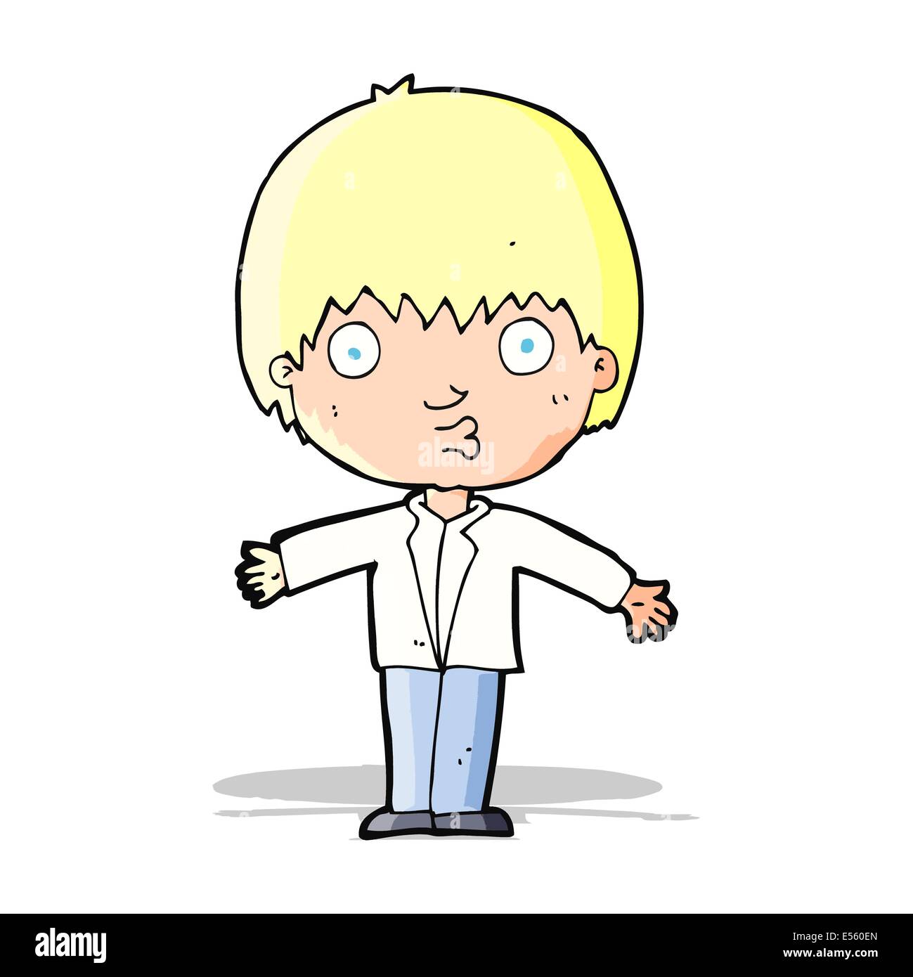 cartoon amazed boy Stock Vector Image & Art - Alamy