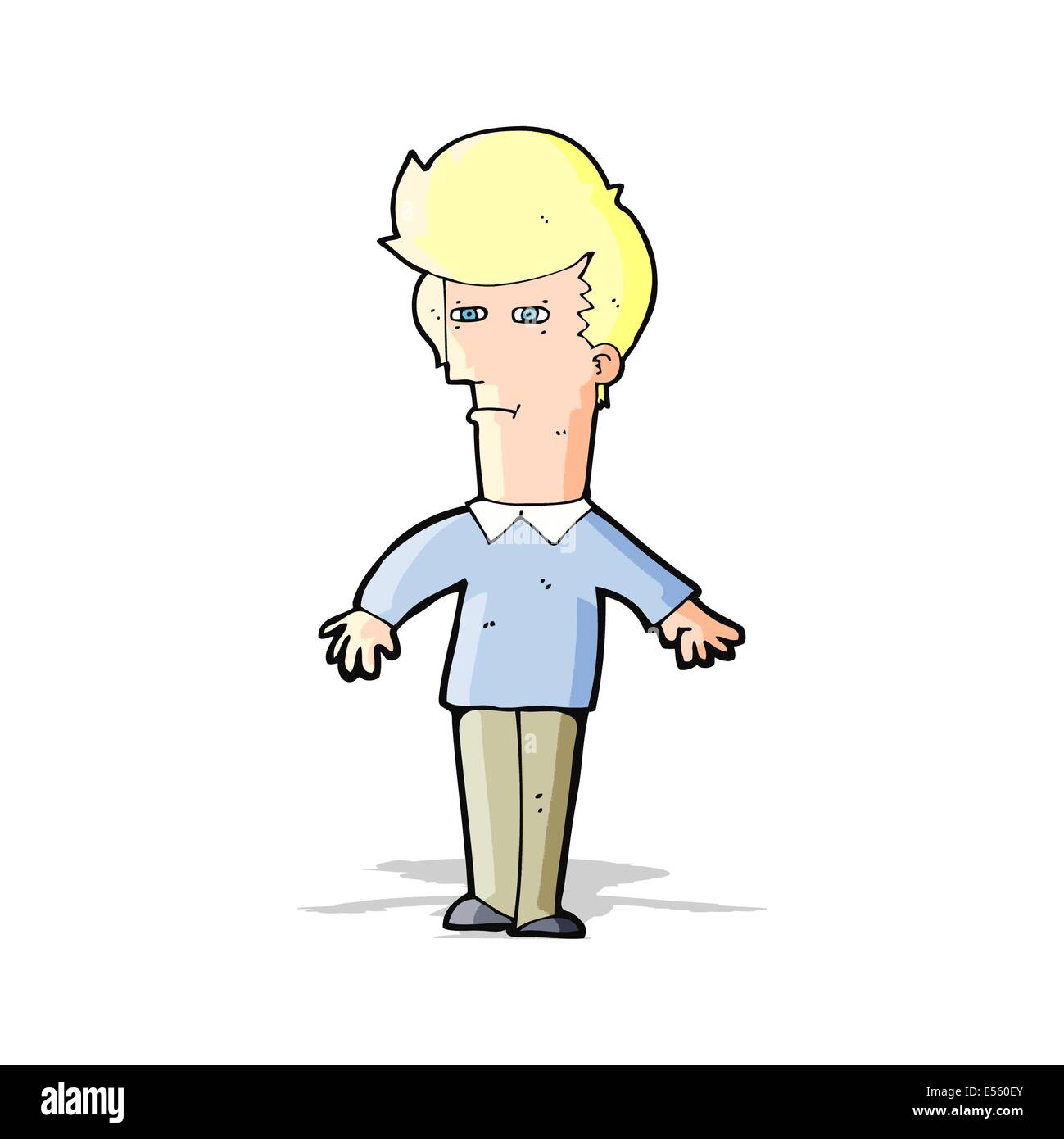 cartoon suspicious man Stock Vector Image & Art - Alamy
