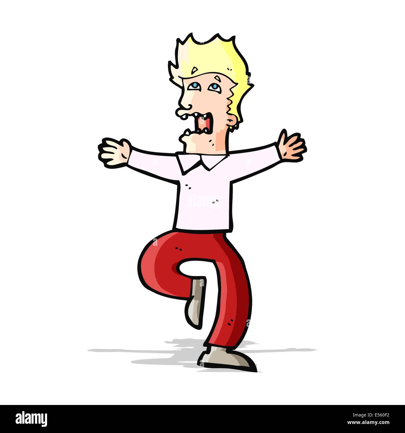 cartoon terrified man Stock Vector Image & Art - Alamy