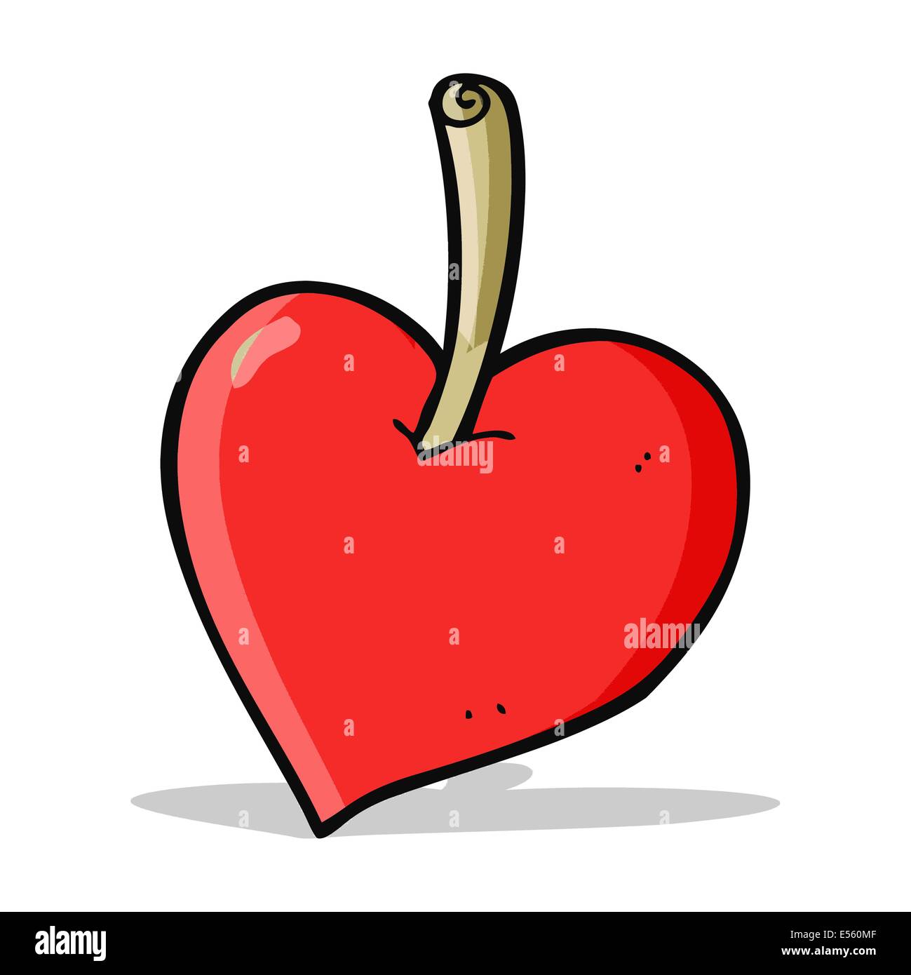 cartoon love heart apple Stock Vector Image & Art - Alamy