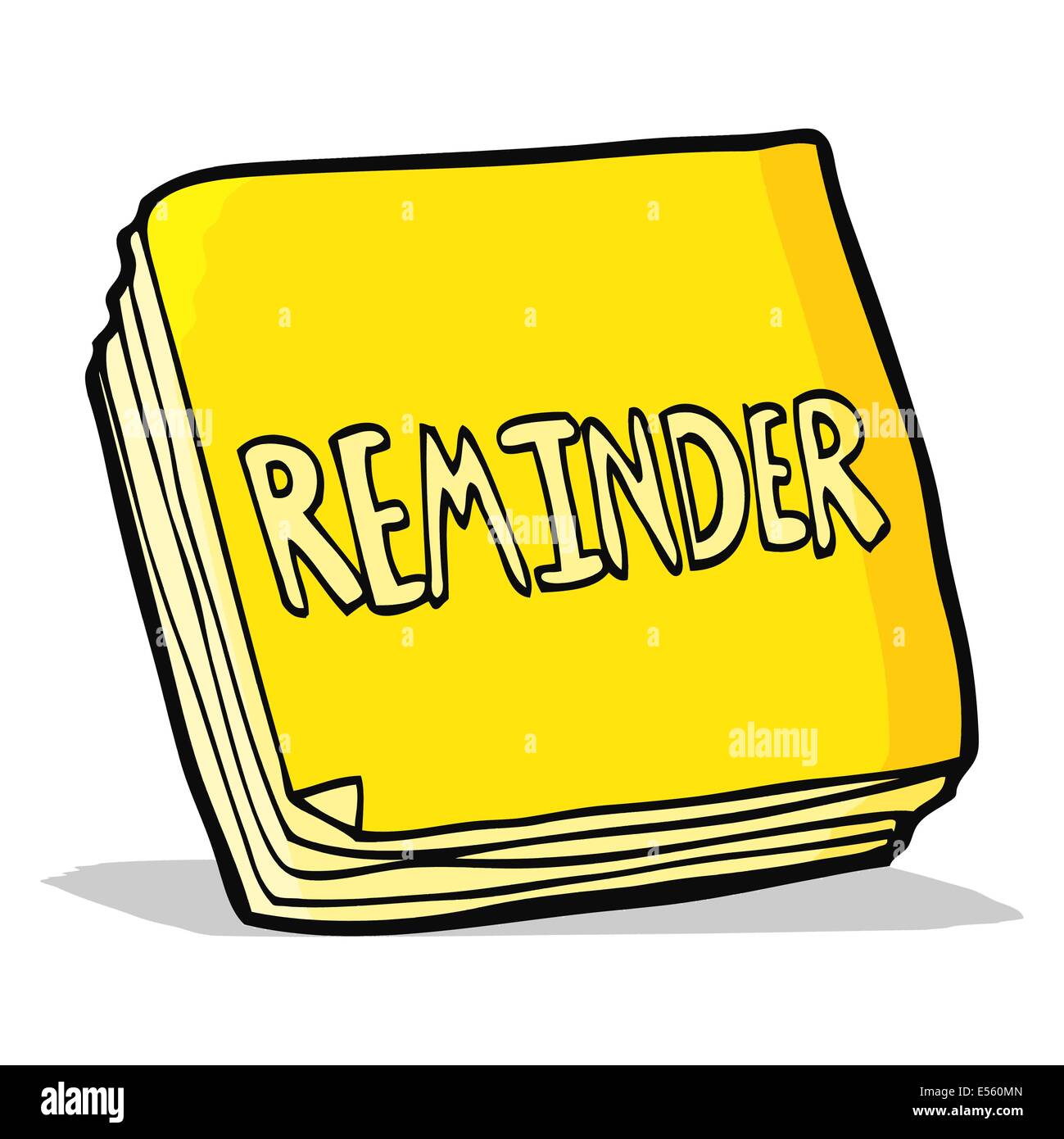 cartoon reminder notes Stock Vector Image & Art - Alamy